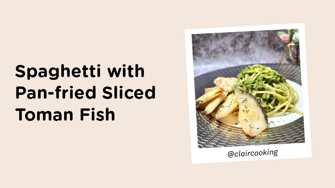 Spaghetti with Pan-fried Sliced Toman Fish – Luzerne Singapore